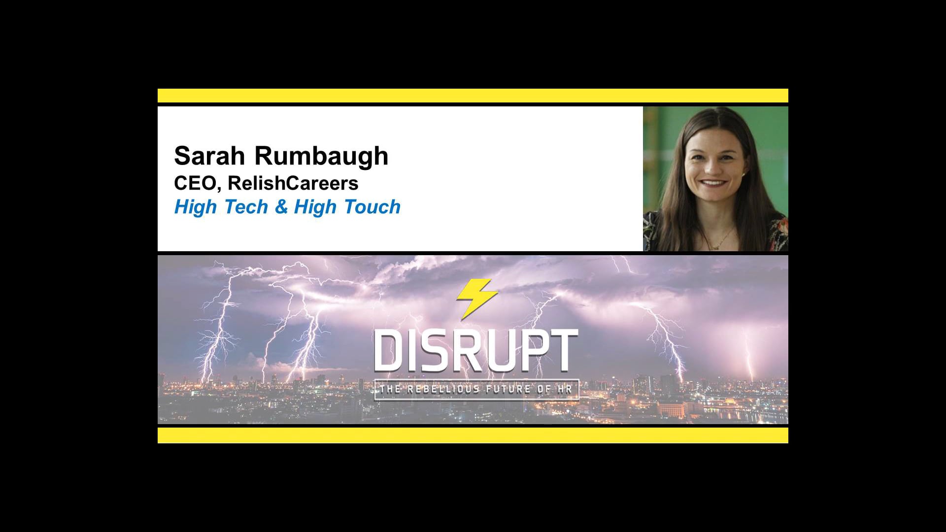 High Tech & High Touch | Sarah Rumbaugh | DisruptHR Talks - DisruptHR