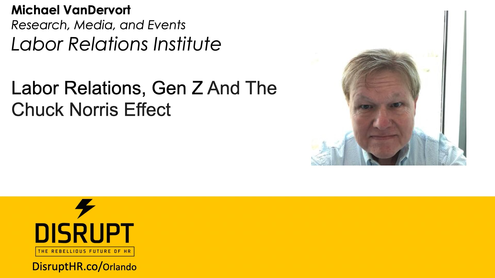 Labor Relations Gen Z And The Chuck Norris Effect Michael Vandervort